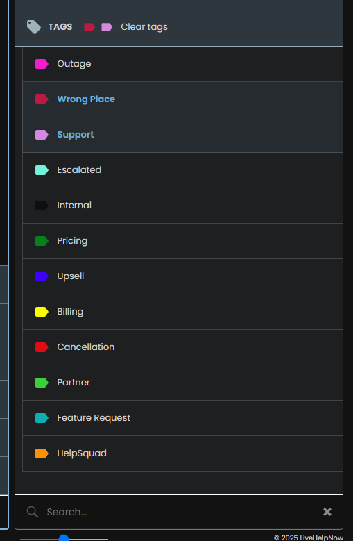 Chat, Ticket, Call tagging explained-LiveHelpNow-Knowledgebase