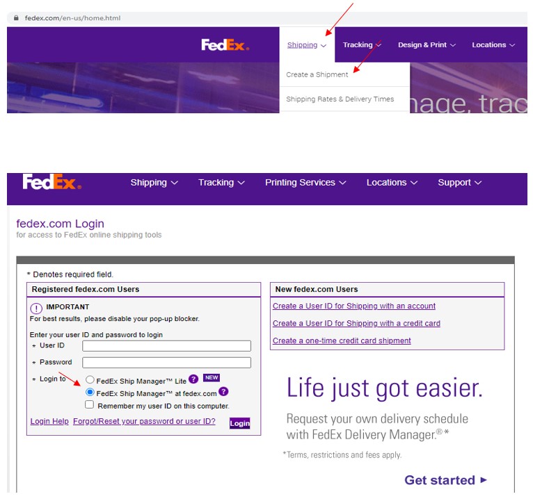 FedEx Ground Call Tag SOP (for Sups, GLs, & QA) - Carolina Help Center