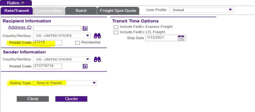 FedEx Service Levels by Zip Code - Carolina Help Center
